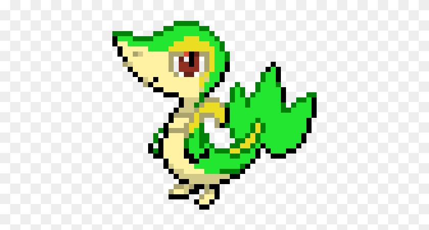 Snivy Pixel Art, HD Png Download - 580x600(#6776477) - PngFind