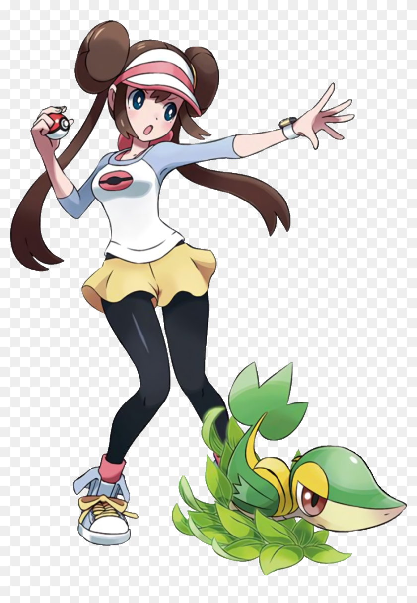 Rosa And Snivy Concept Artwork For Kotobukiya Artfx Pokemon Black And White Rosa Hd Png