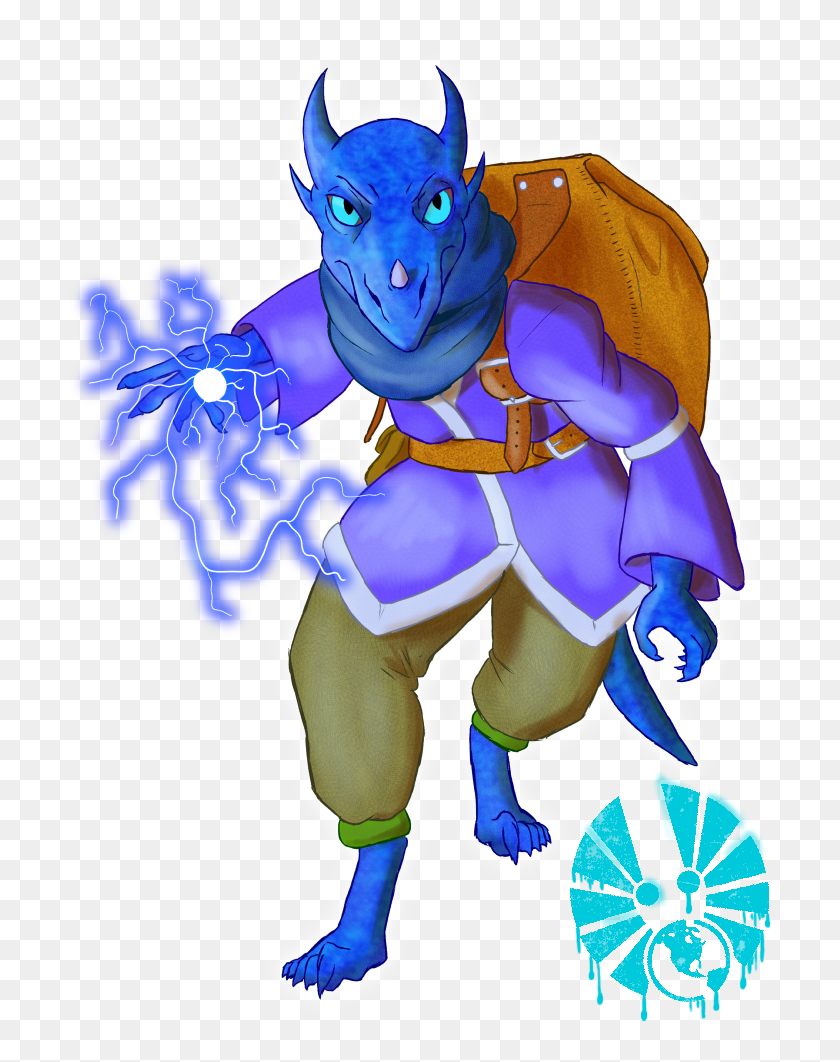 Pathfinder Kobold Sorcerer Azure Crushed-throat - Cartoon, HD Png ...