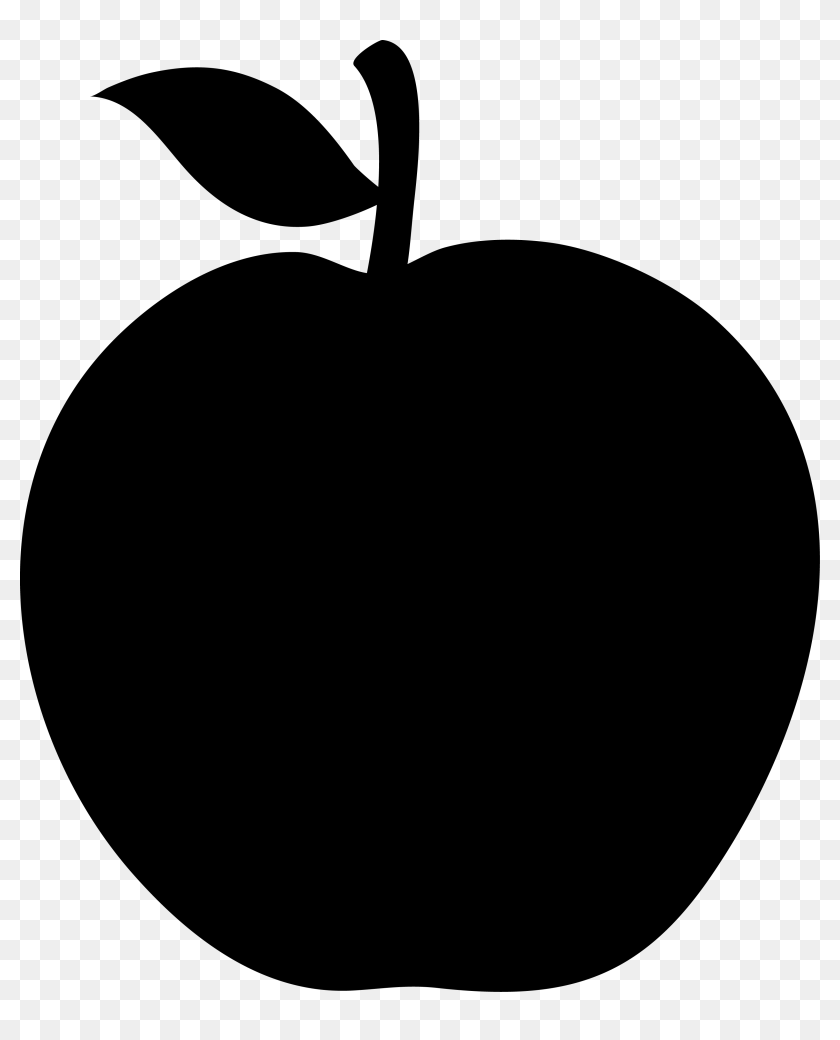 Apple Outline Png Download - Black Apple Clip Art, Transparent Png ...