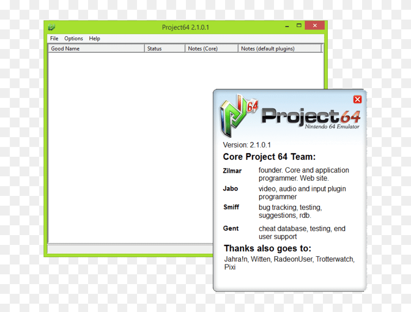 Nintendo 64 Emulator - Project 64 2.3 2, HD Png Download - 700x600 ...