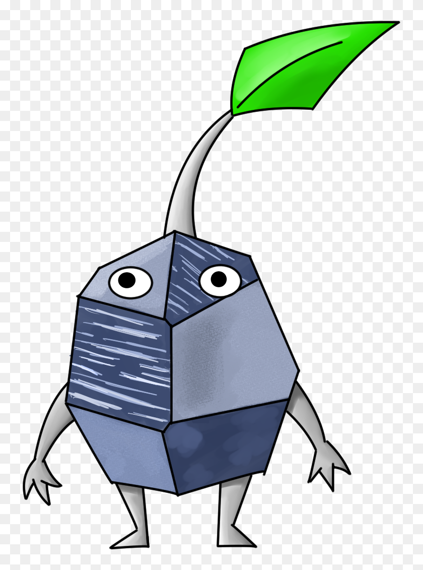 Just A Rock Pikmin - Cartoon, HD Png Download - 1100x1400(#6796109 ...