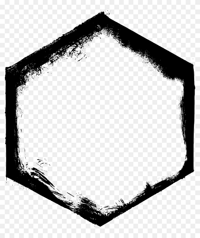 Hexagon Shape Clip Art - Transparent Transparent Background Hexagon, HD ...