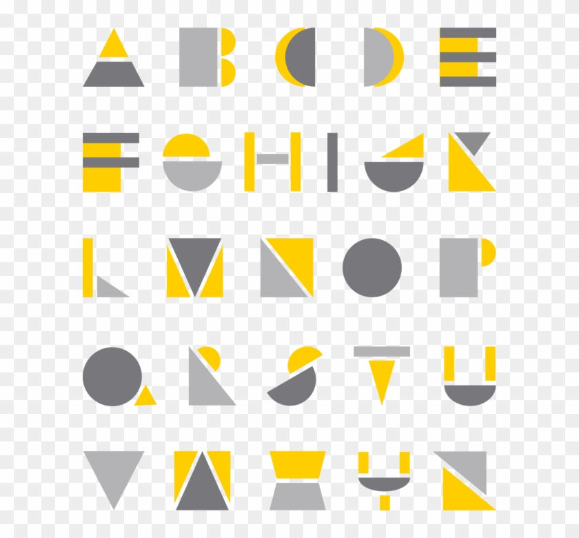 Other Geometric Experiments Include Line Alphabet , - Font Made Of ...