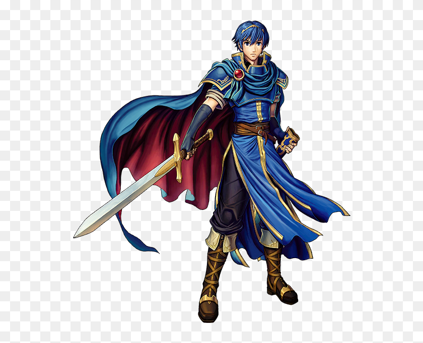 Marth New Mystery Of The Emblem, HD Png Download - 560x612(#6801912 ...