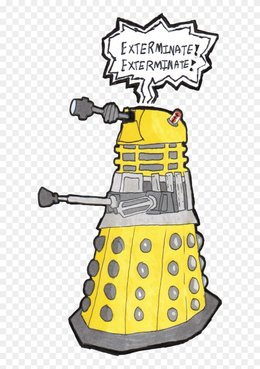 Collection Of Free Dalek Drawing Clipart Download On - Cartoon, HD Png ...