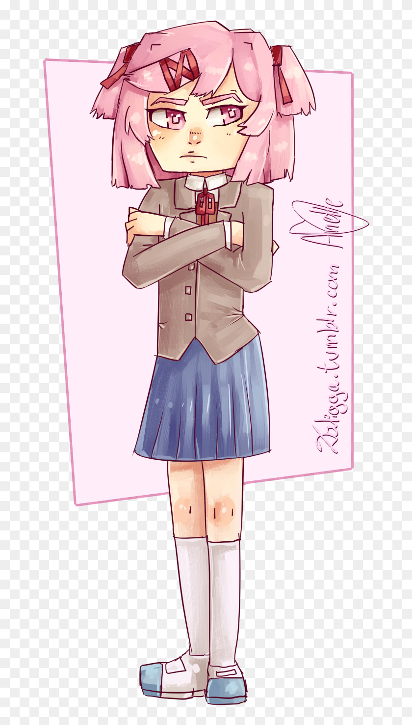 Ddlc Ddlc Fan Art Ddlc Fanart Natsuki Doki Doki Literature - Cartoon ...