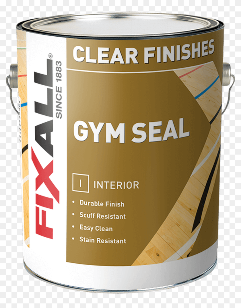 Fixall Interior Clear Gym Seal Gloss Gallon - Paint, HD Png Download ...