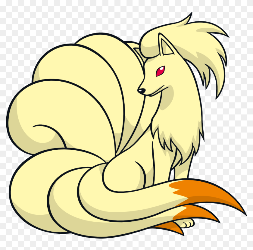 White Nine Tailed Fox Pokemon