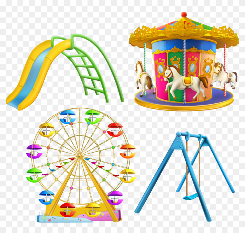 Carousel Carnival Ride Clip Art