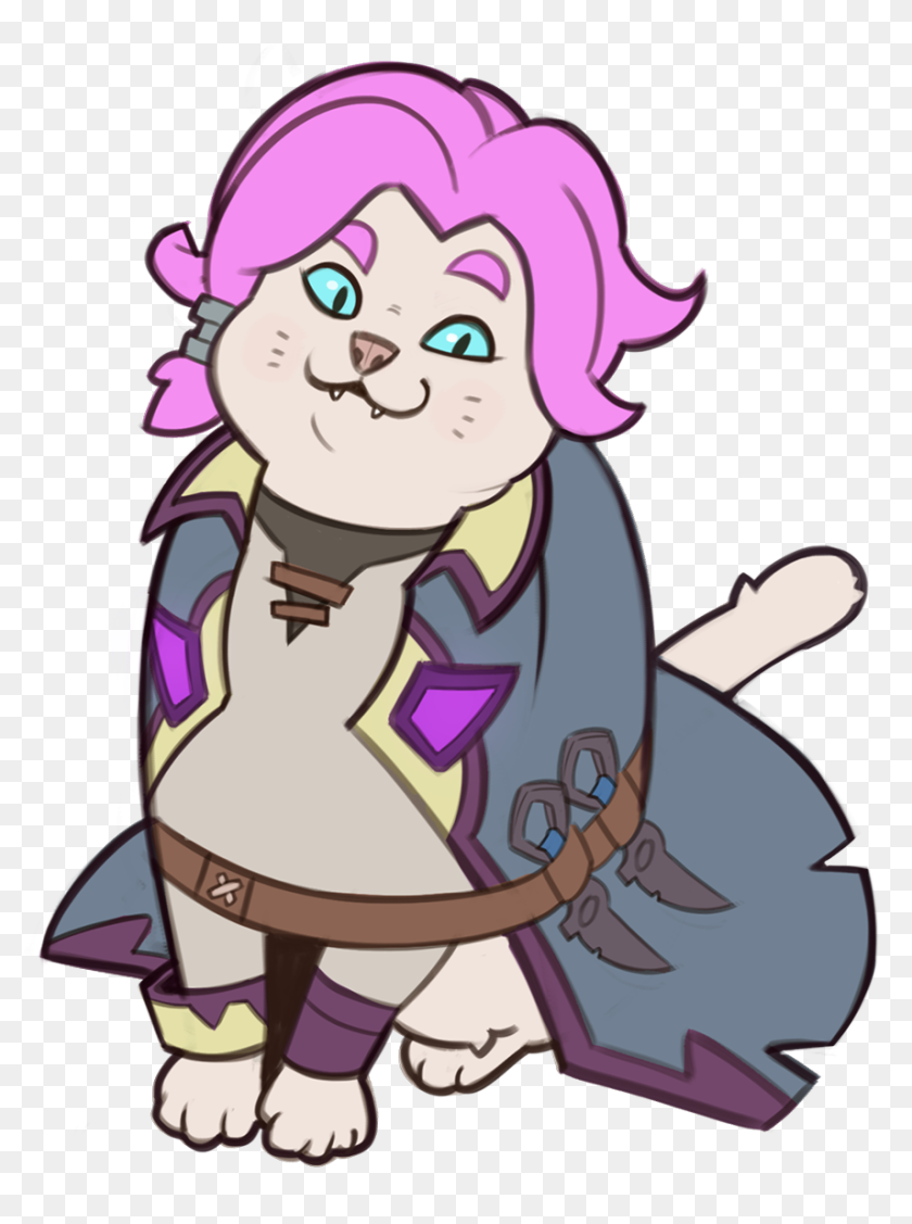 Paladins Maeve Cat Fanart, HD Png Download - 946x1145(#6840434) - PngFind