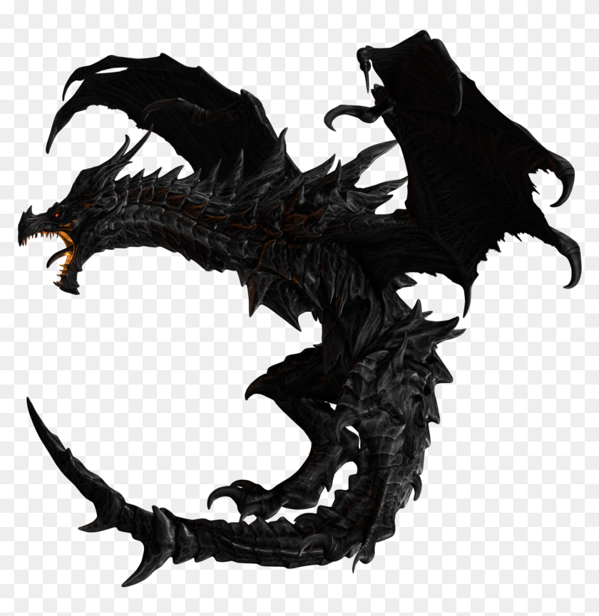 The Elder Scrolls V - Skyrim Alduin Png, Transparent Png - 894x894 ...
