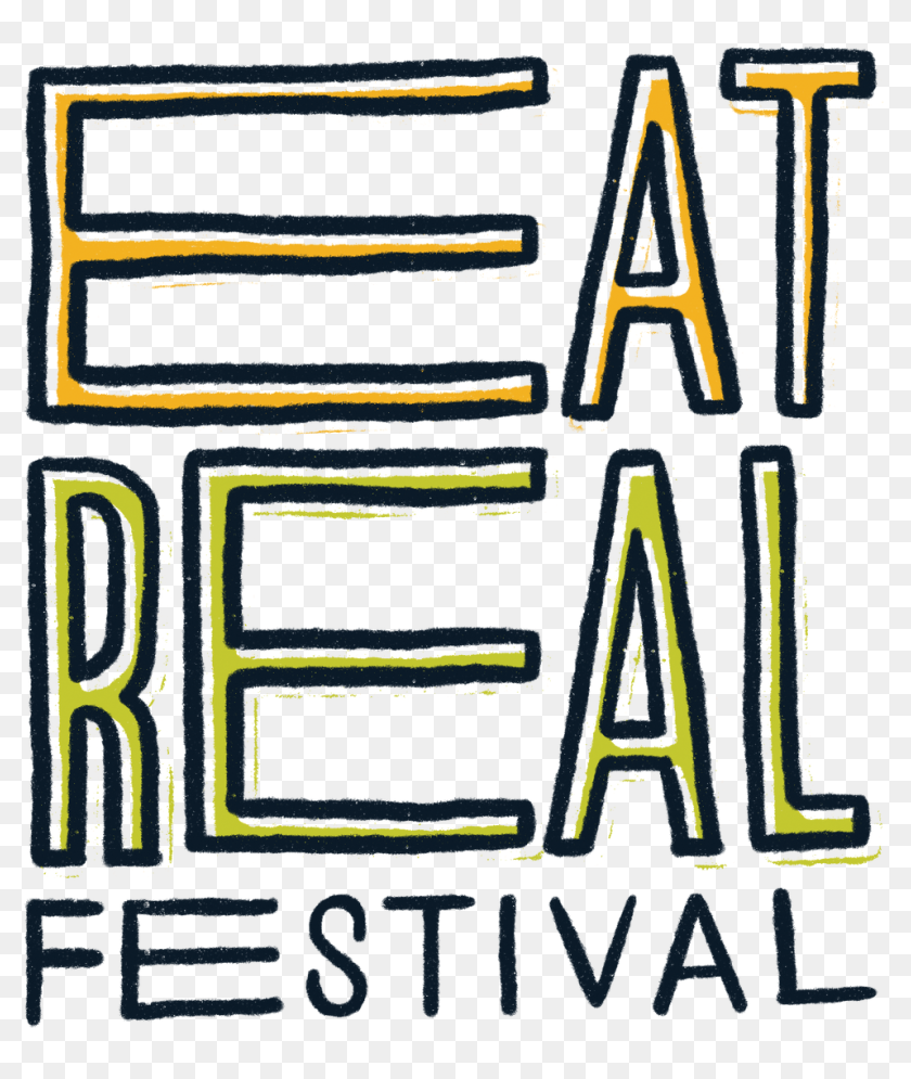 Eatrealfestival Logo Orange Green - Eat Real Festival Oakland, HD Png ...