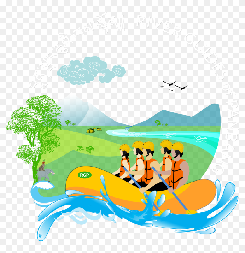 Transparent Waterfalls Png - River Rafting Png, Png Download ...