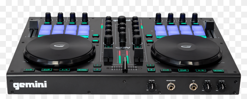 Dj Turntables Png 2 Channel Virtual Dj Controller - Dj Turntable Png ...