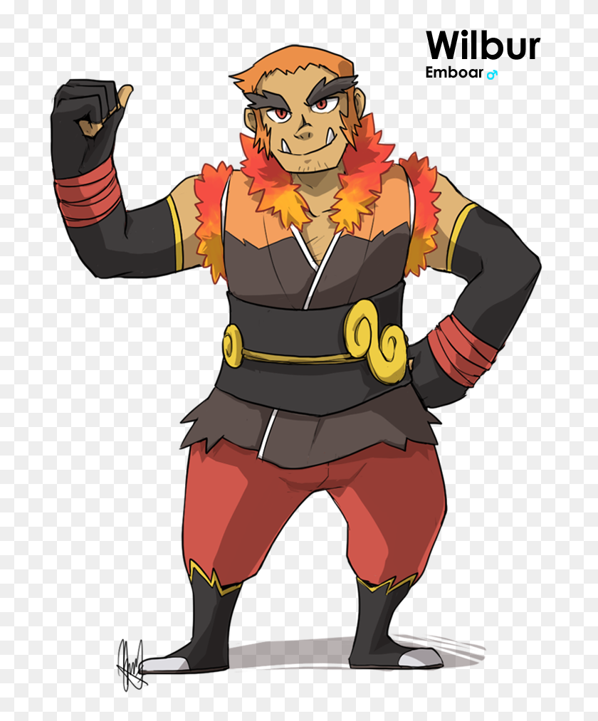 Emboar Gijinka