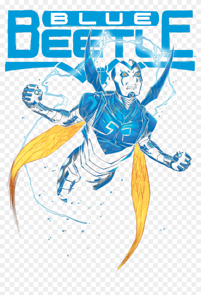 Blue Beetle Png, Transparent Png - 850x1216(#6869354) - PngFind