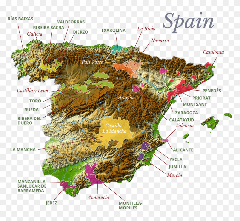 Relief Map Of Spain, HD Png Download - 800x773(#6886060) - PngFind