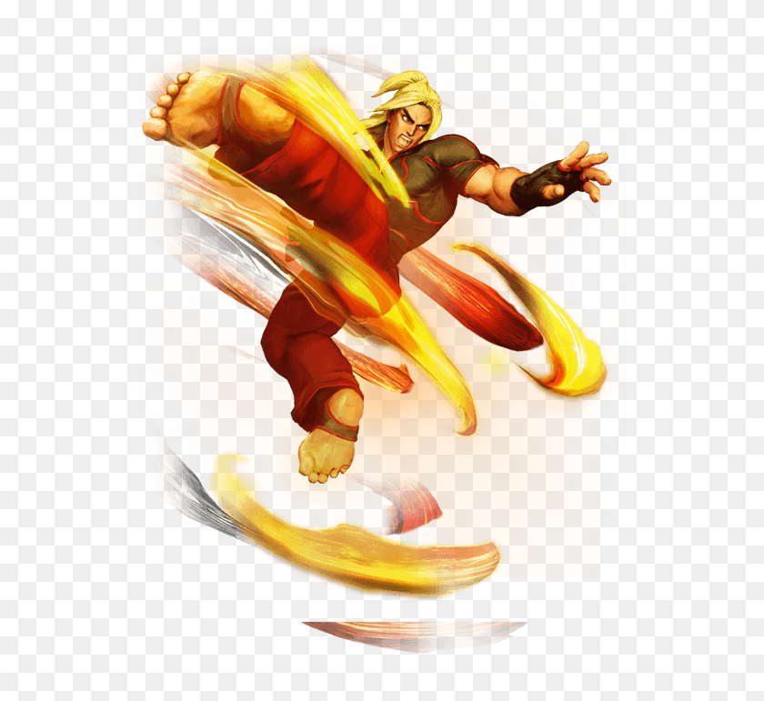 Street Fighter Ken , Png Download - Ken Street Fighter Kick ...