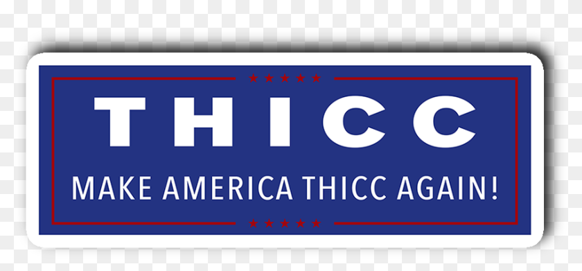 Make America Thicc Again Sticker - Michael Red, HD Png Download ...
