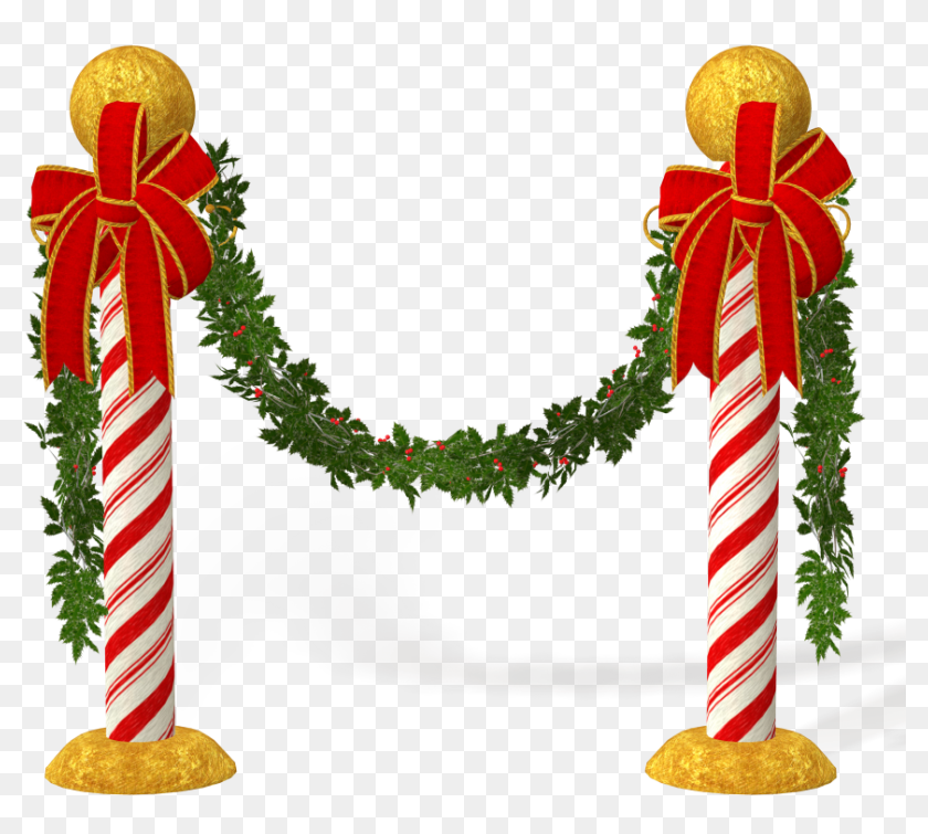 Clip Art Candy Cane Pole - Candy Cane Pole Decoration, HD Png Download ...