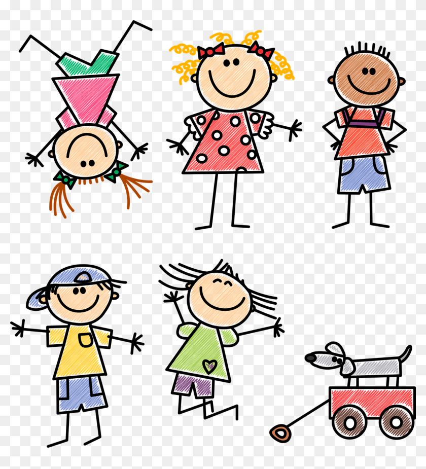Stick Figure Kids Png
