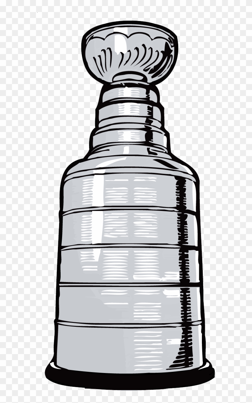 Cup - Stanley Cup Black And White, HD Png Download - 617x1279(#693359 ...