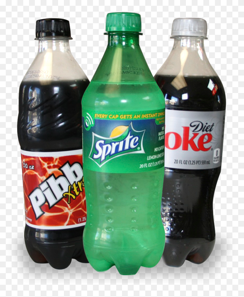 20oz Bottles Mr Pibb Sprite Diet Coke - Coca-cola, HD Png Download ...