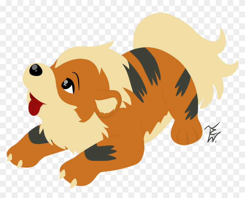 Growlithe Drawing Card Pokemon Transparent Png Clipart - Growlithe Pup ...