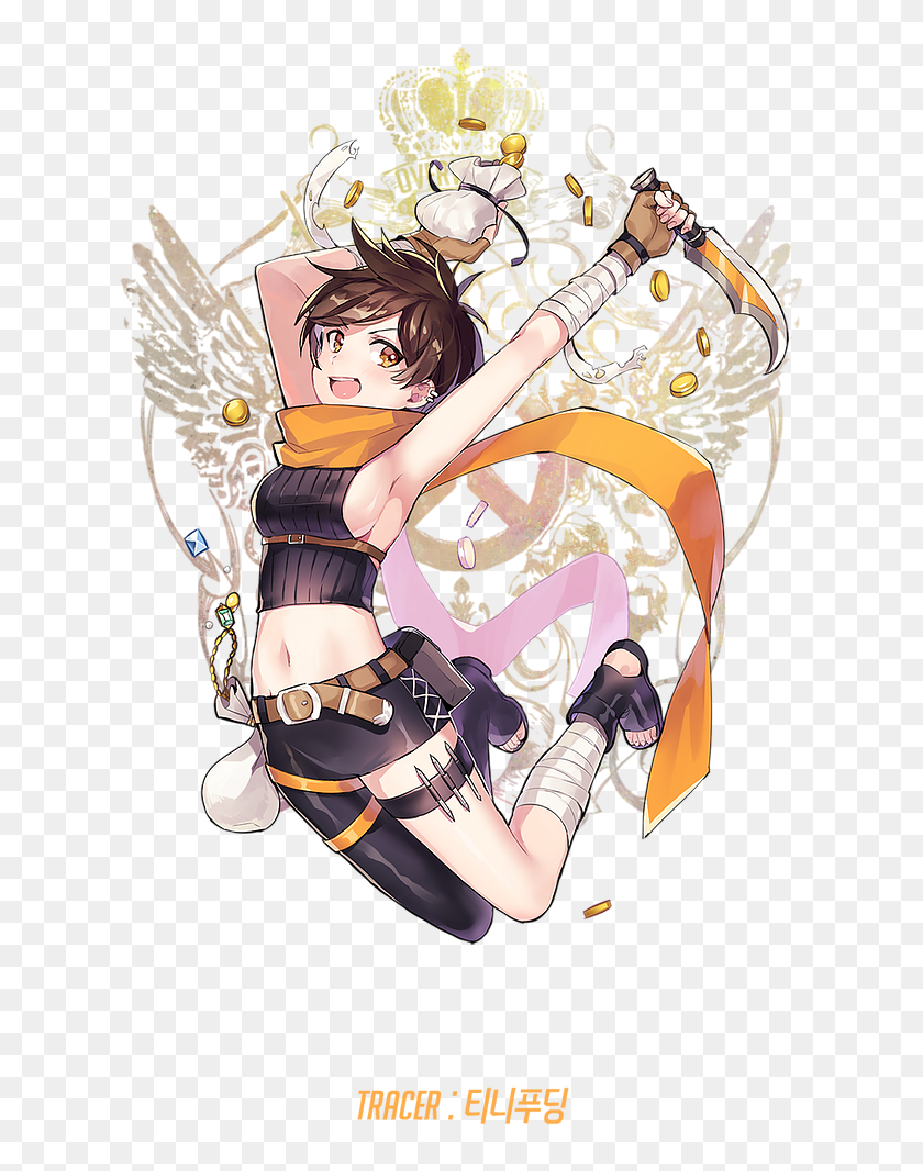 Transparent Emotes Tracer - Cartoon, HD Png Download - 742x1051 ...