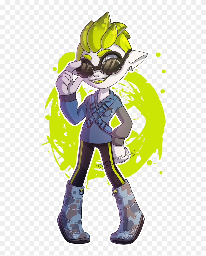 Inkling - - - Cartoon, HD Png Download - 511x962(#6912852) - PngFind