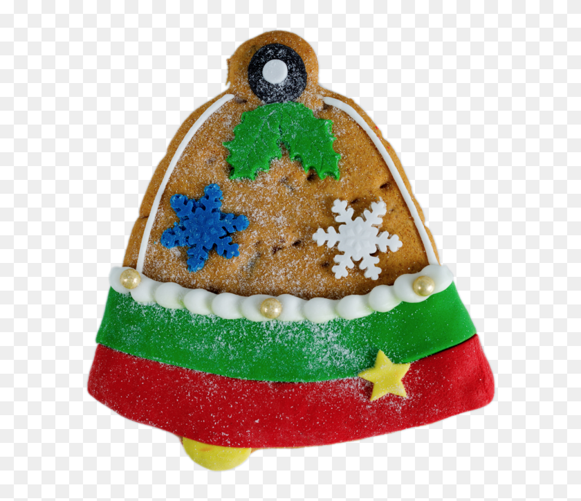 Gingerbread Christmas Bell - Christmas, HD Png Download - 596x644 ...