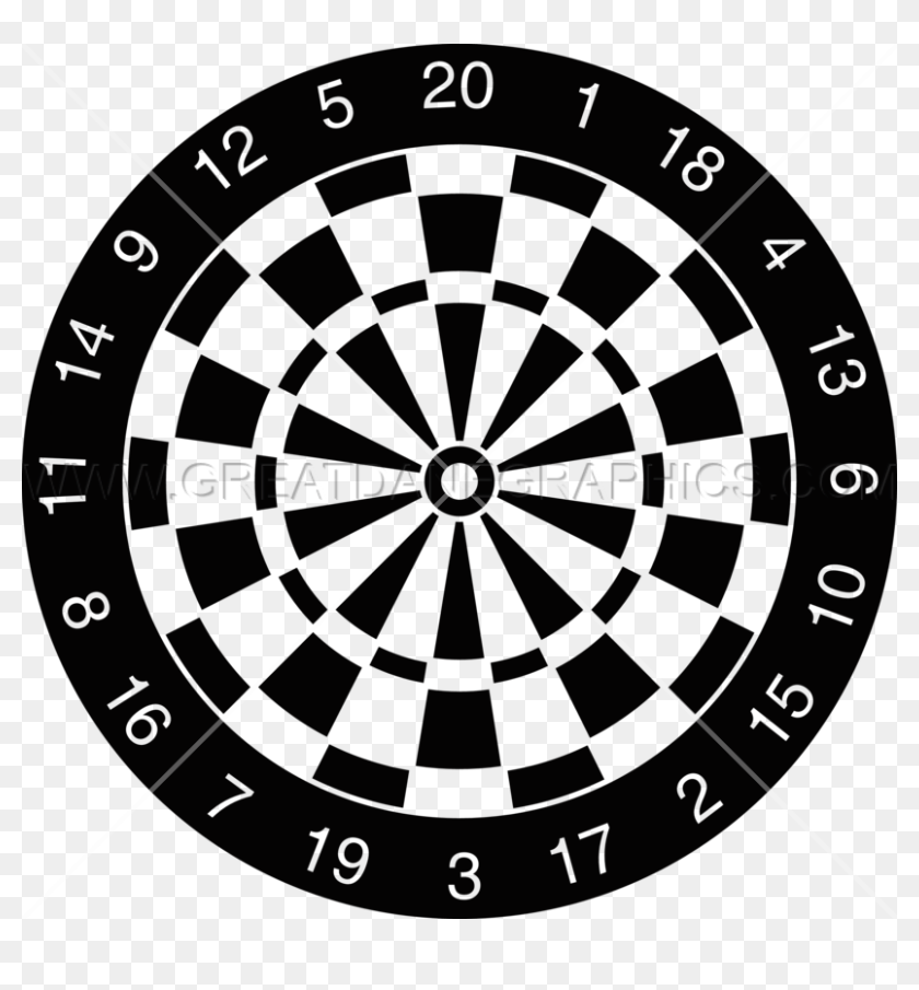 Darts - Dart Board Black And White Vector, HD Png Download - 825x825 ... Darts - Dart Board Black And White Vector, HD Png Download - 825x825 ...