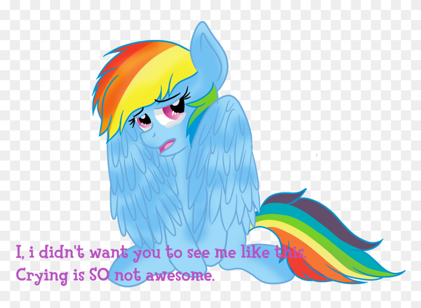 Rainbow Dash Crying