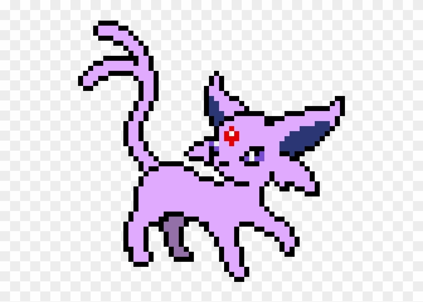 Espeon - Espeon Pixel Art, HD Png Download - 580x530(#70282) - PngFind