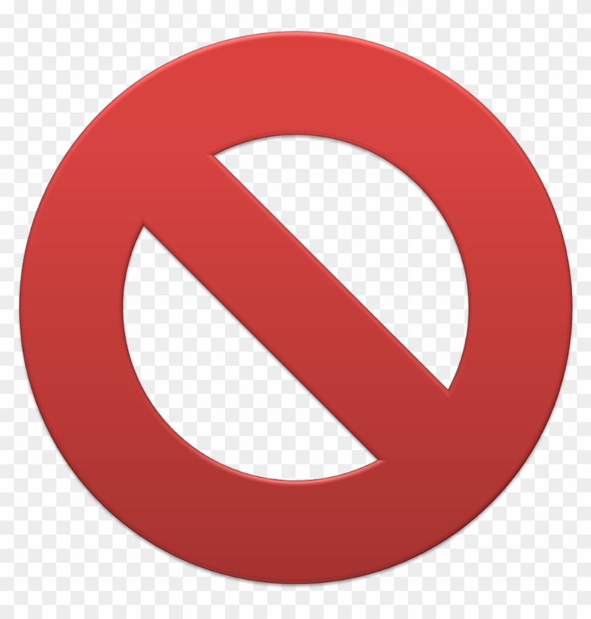 No Symbol - Deny Icon Transparent, HD Png Download - 800x800(#74352 ...