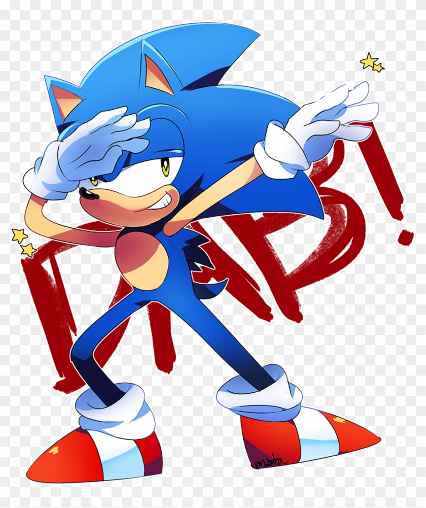 Sonic The Hedgehog's Tweet - Sonic The Hedgehog Dab, HD Png Download ...