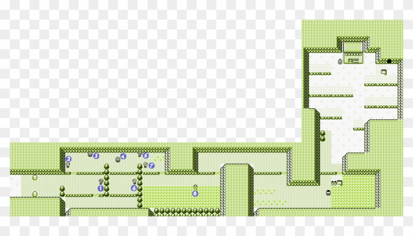 Route - Map Of Route 3 Pokemon Yellow, HD Png Download - 800x400(#74991 ...