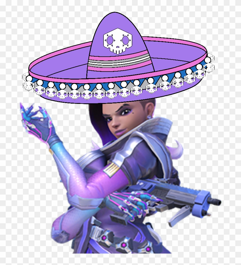 Overwatch Heroes Of The Storm Purple Violet Cartoon - Овервотч Сомбра ...