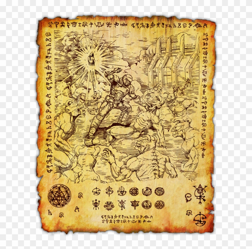 Doom Doom 3 Doom - Doom 2016 Demon Language, HD Png Download - 630x800 ...