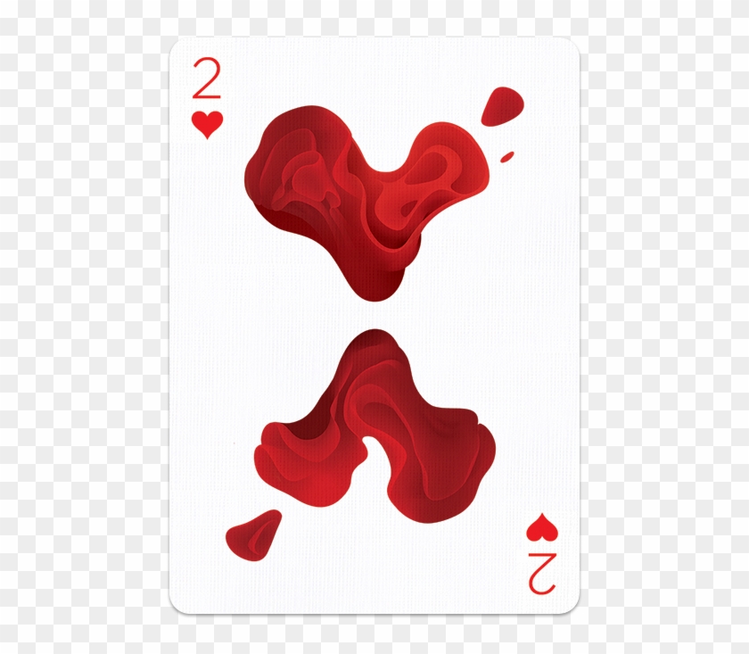 2 Of Hearts By Maria Gronlund - Artists Playing Card Designs, HD Png ...