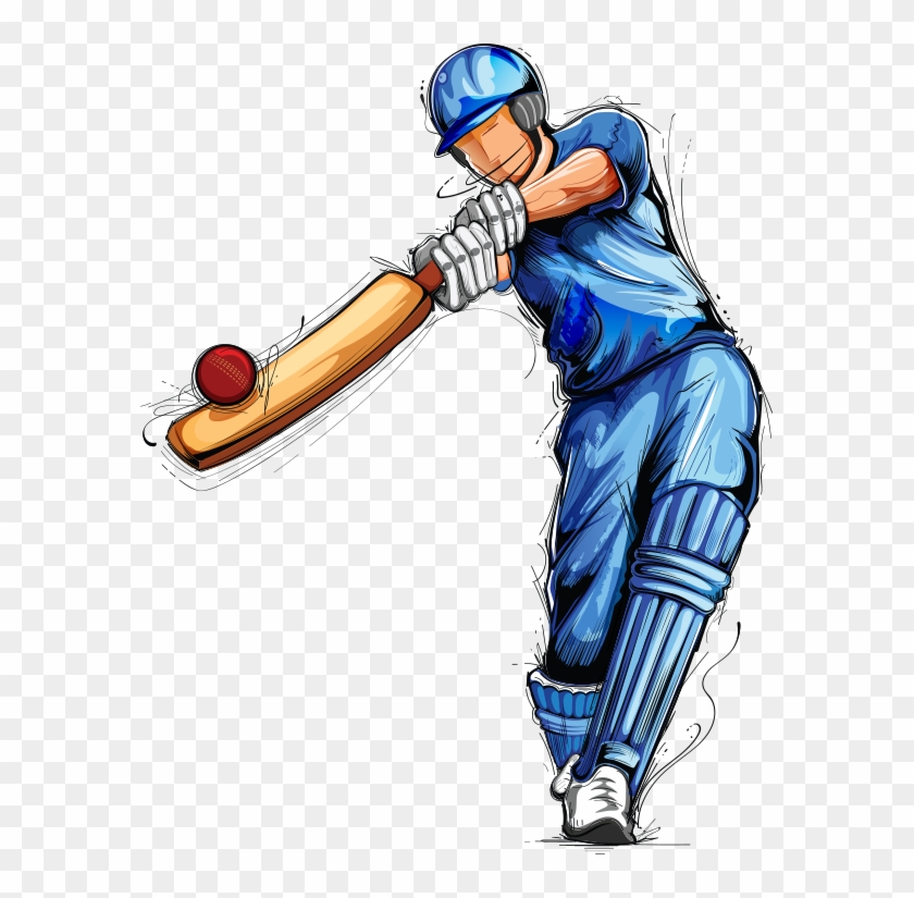 User Image - Batsman Illustration, HD Png Download - 581x745(#735002 ...