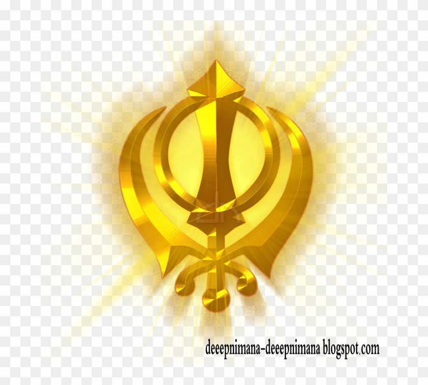 Png Files,khanda,gold Layer Style,sun Rays,golden Style,sikhism ...