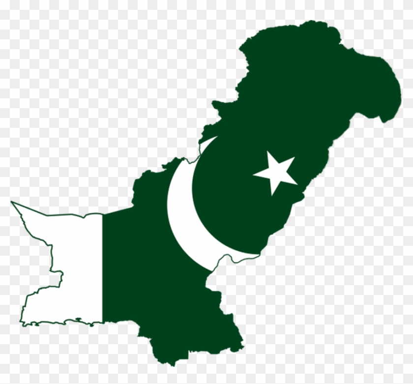 Flag Map Of Pakistan - Pakistan Map With Kashmir, HD Png Download ...