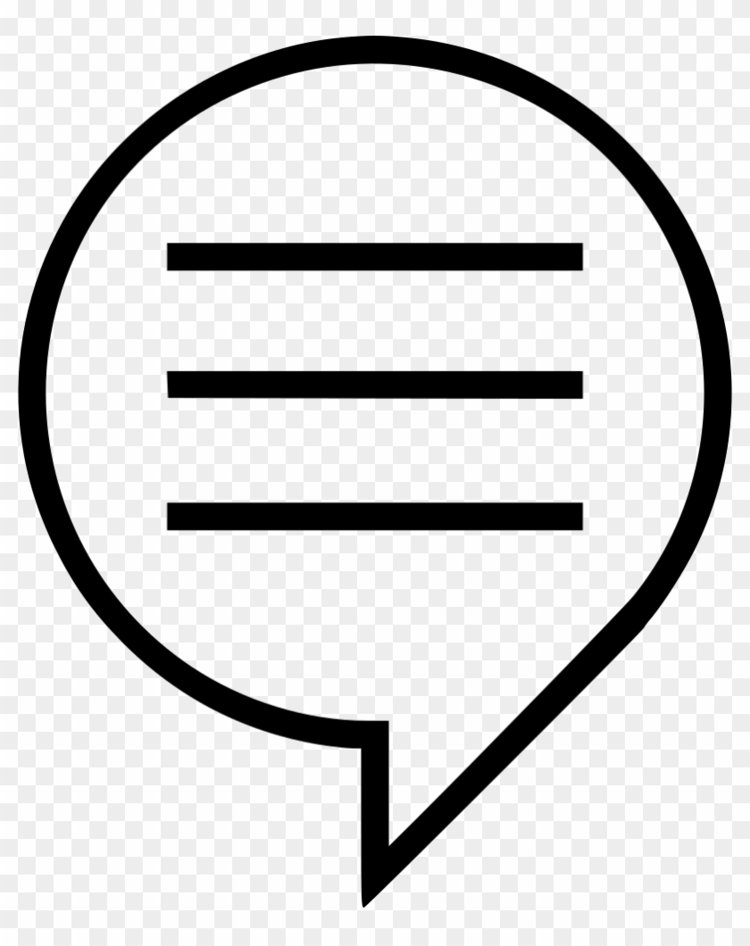 Speech Bubble Text Message Sms Communication - Circle, HD Png Download ...