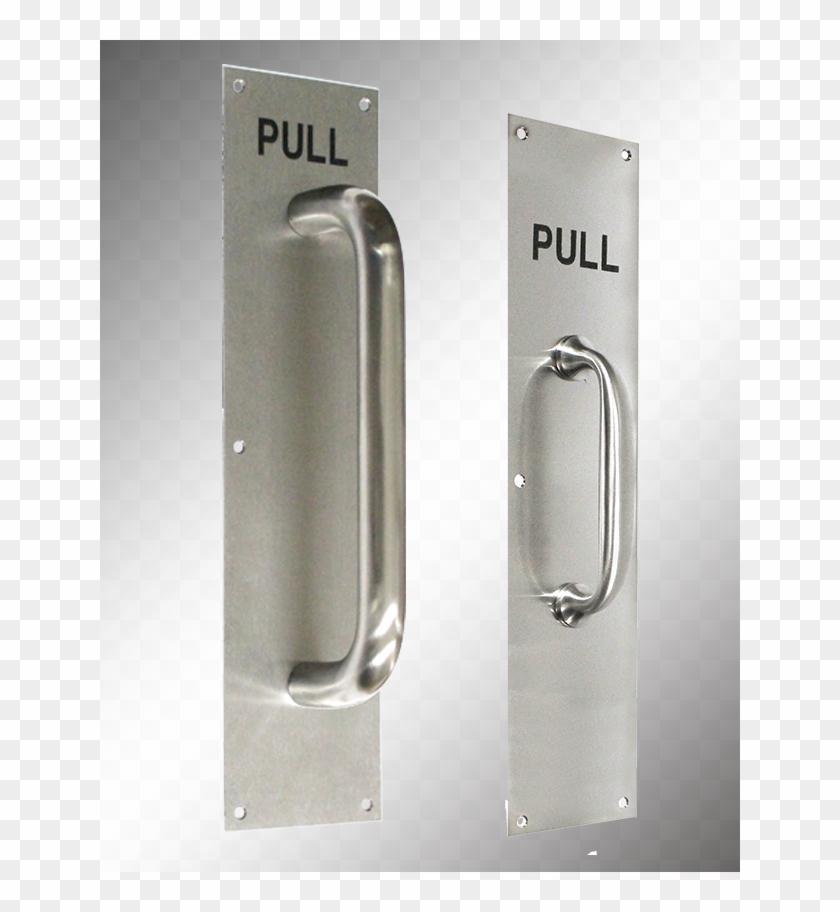 Stainless Steel Pull Plate - Push And Pull Plate, HD Png Download ...