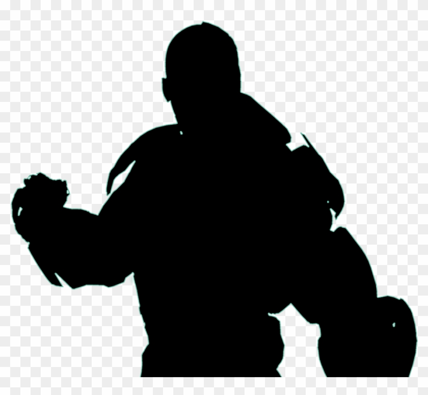 Black And White Cyborg Dc Silhouette, HD Png Download - 1140x840 ...