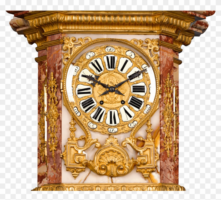 Napoleon Iii Onyx And Marble Longcase Clock, HD Png Download ...