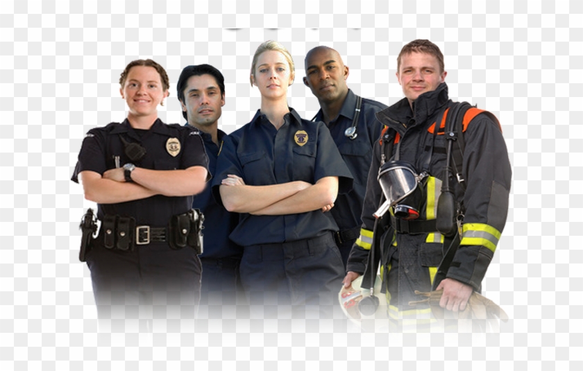 Police Officer And Firefighter, HD Png Download - 674x471(#779009 ...
