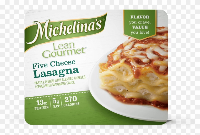 Michelina`s Lg 5 Cheese Lasagna - Michelina's Lean, HD Png Download ...
